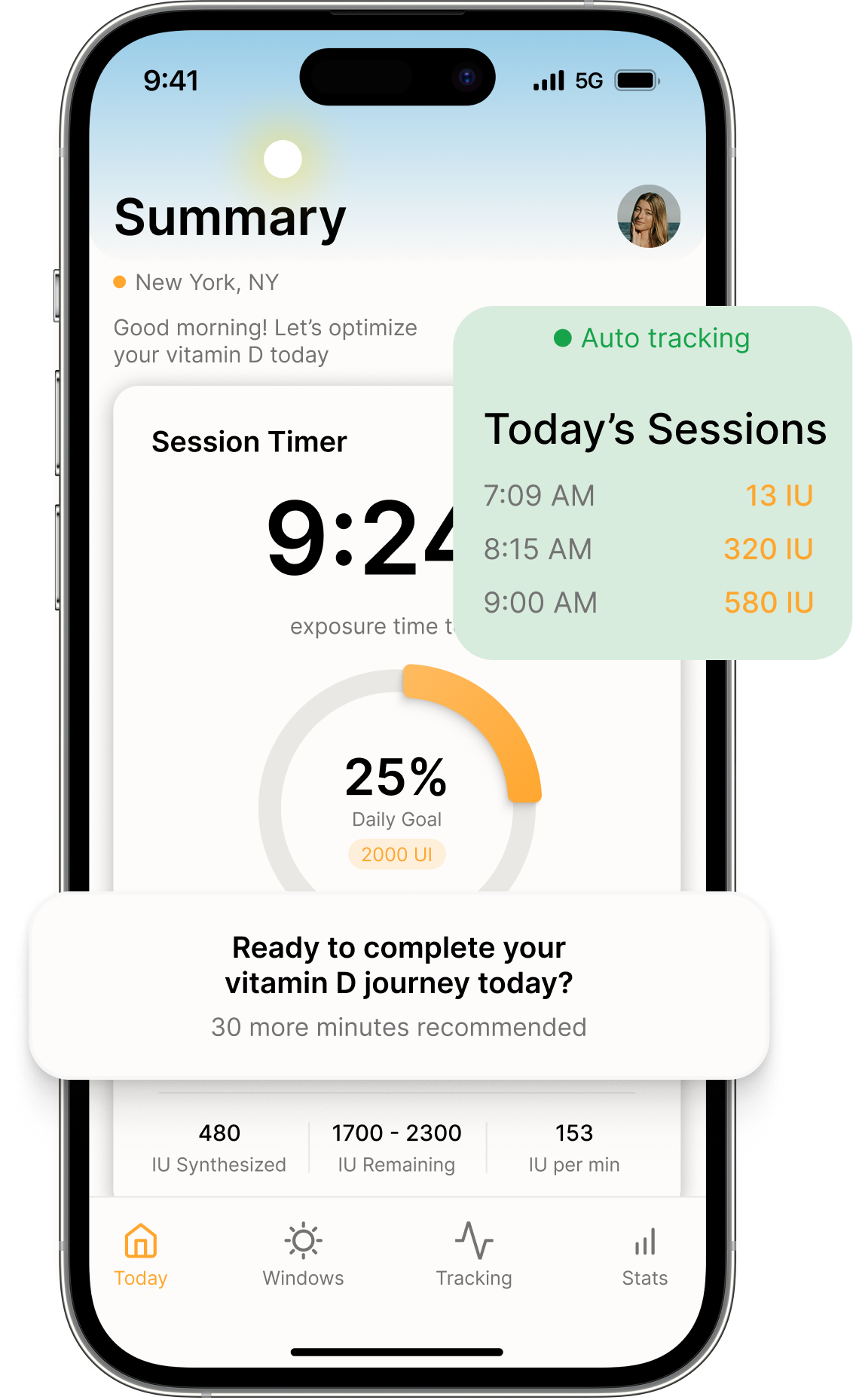 Rays - Vitamin D Optimization App | Smart Sun Exposure Tracking